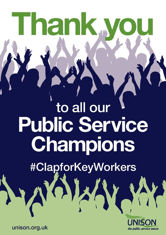 Thank You UNISON Posters – Sandwell General UNISON Branch