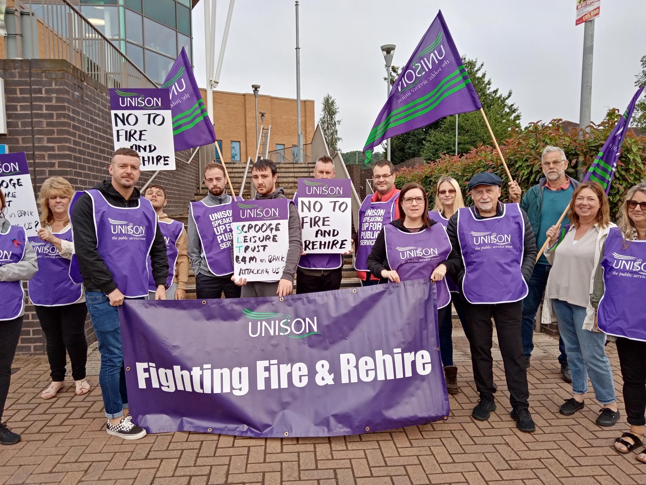 UNISON Strike Picket Monday 23 August – Sandwell General UNISON Branch